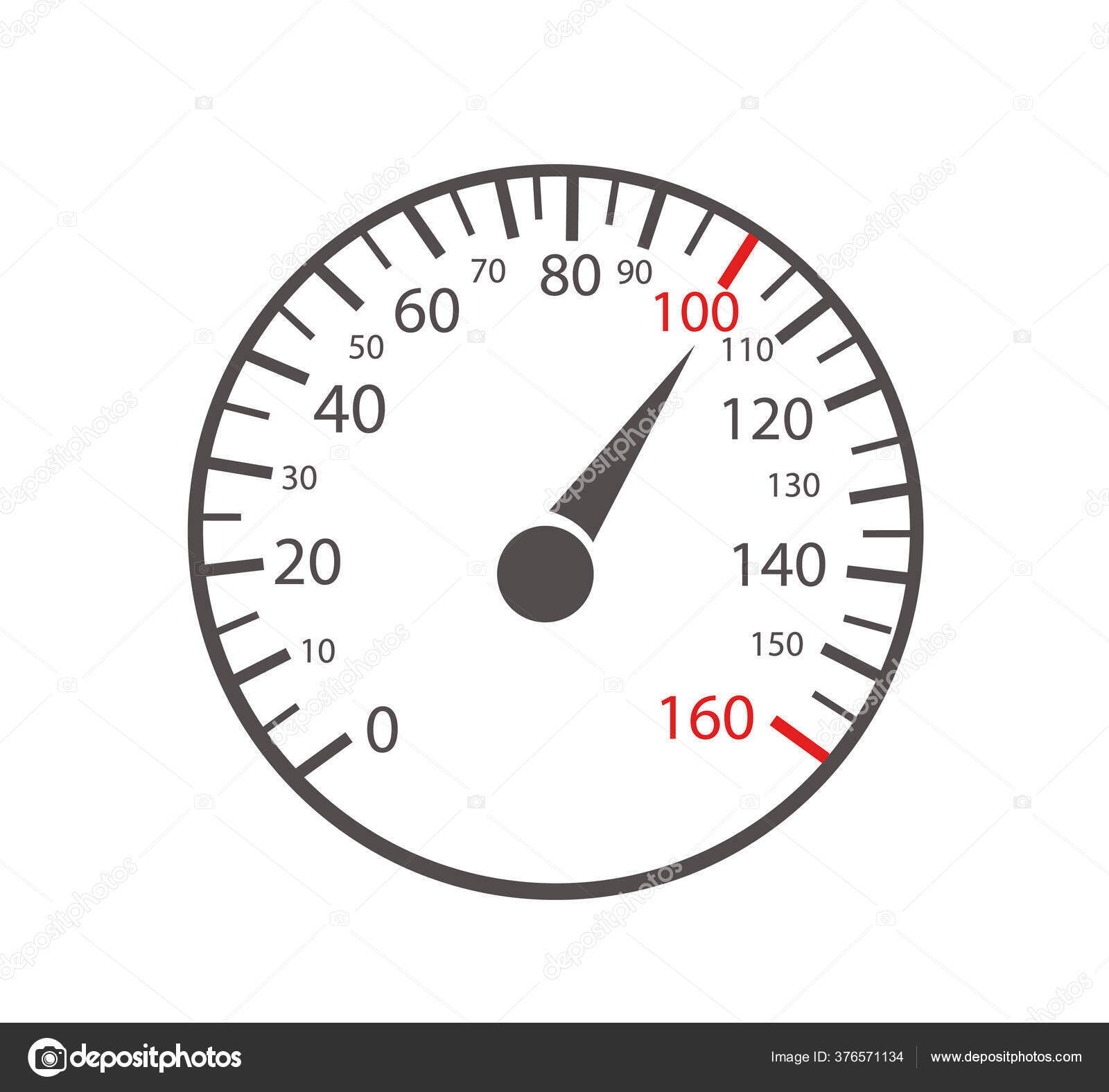 Compteurs Vitesse Voiture Sur Fond Blanc Vecteur par ©nezezon 376571134