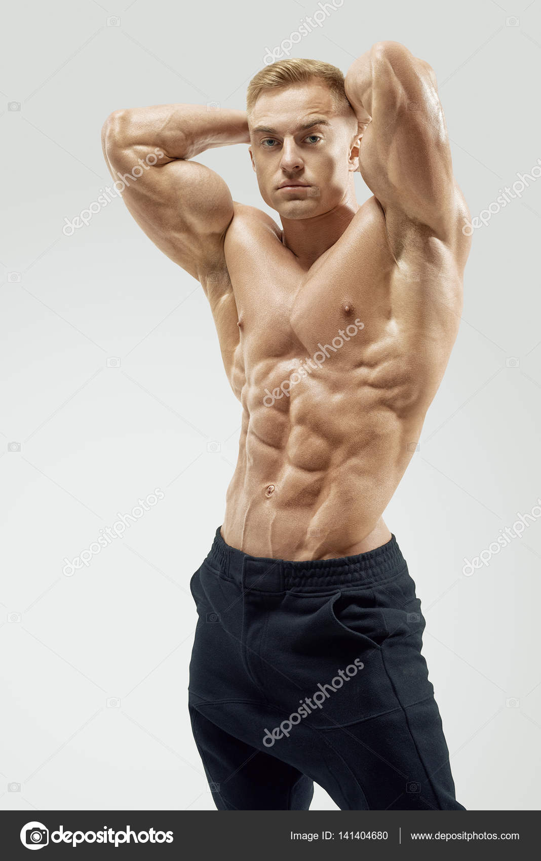 Strong abs showing — Stock Photo © Improvisor #141404680