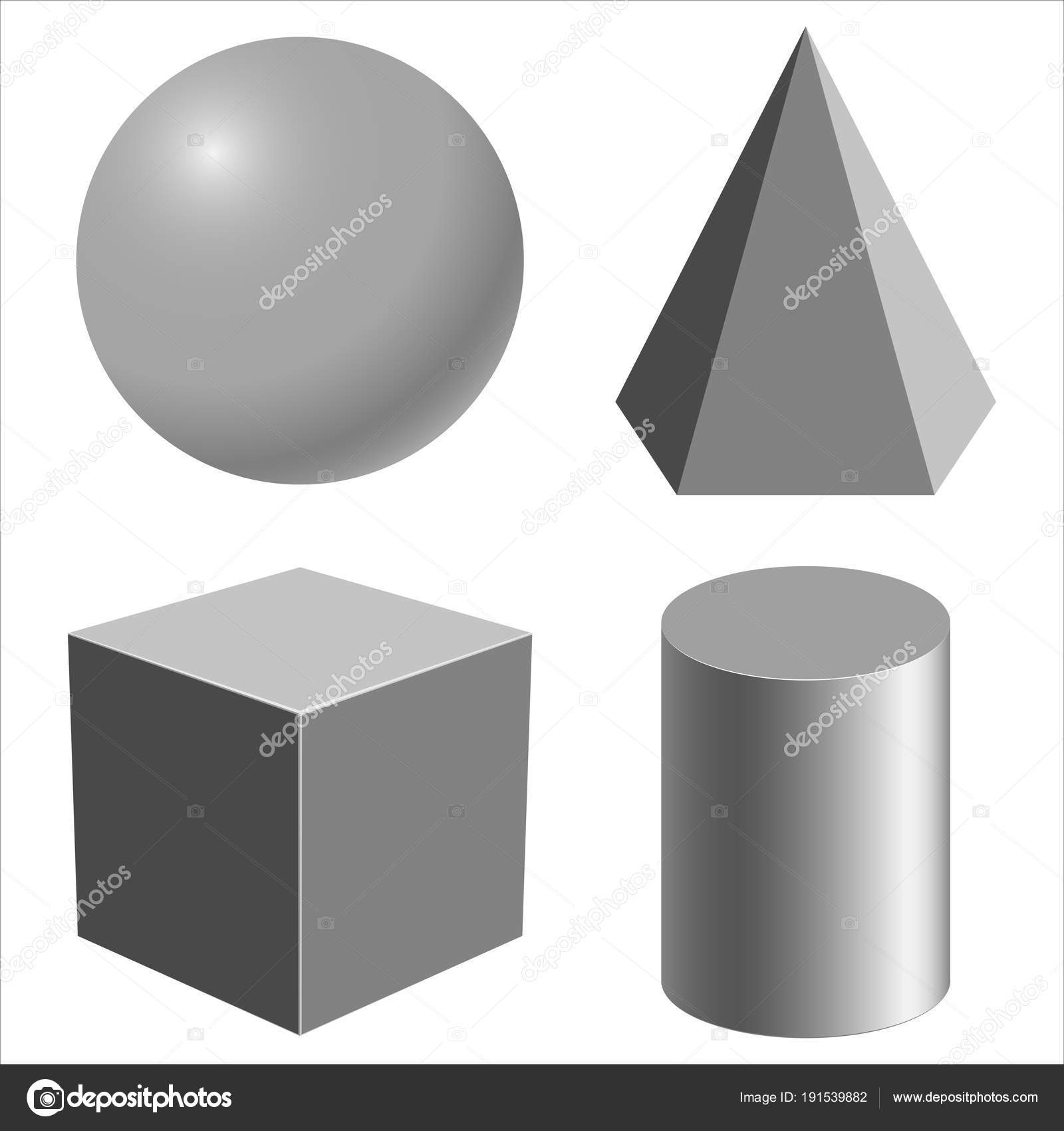 Realistic geometric shapes Stock Vector Image by ©grandnat #191539882
