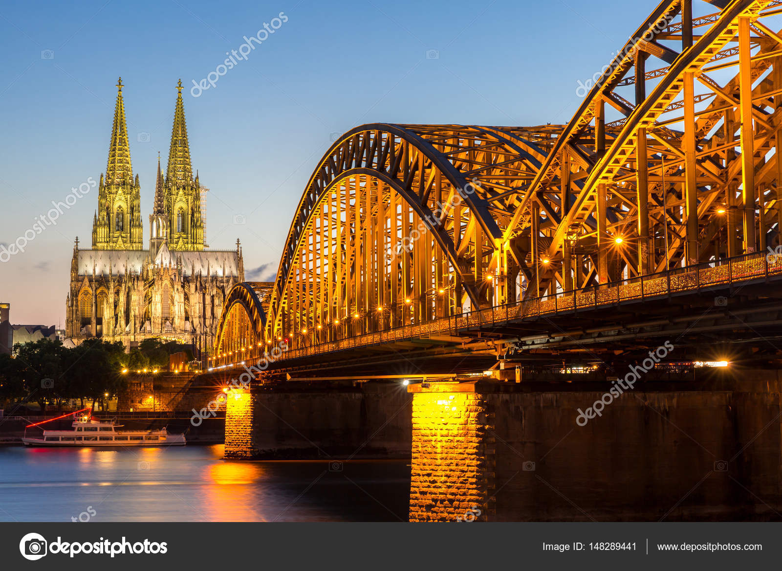 Cologne Cathedral and Bridge — Stock Photo © vichie81 #148289441