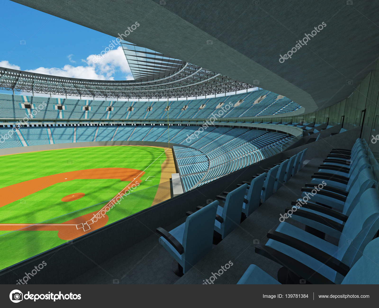 Baseball Field Drawing 3d