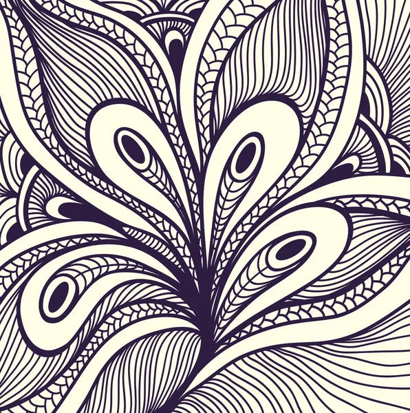 Abstract Zen Tangle Zen Doodle Background Black White Coloring Page ...