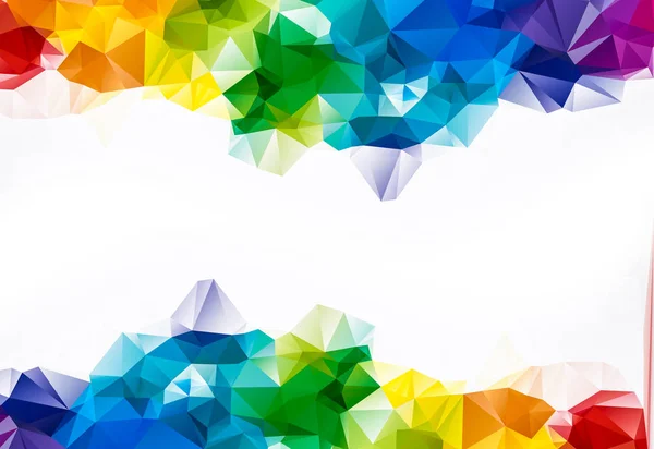 Abstract rainbow color Triangle Geometrical Background - Stock Image ...