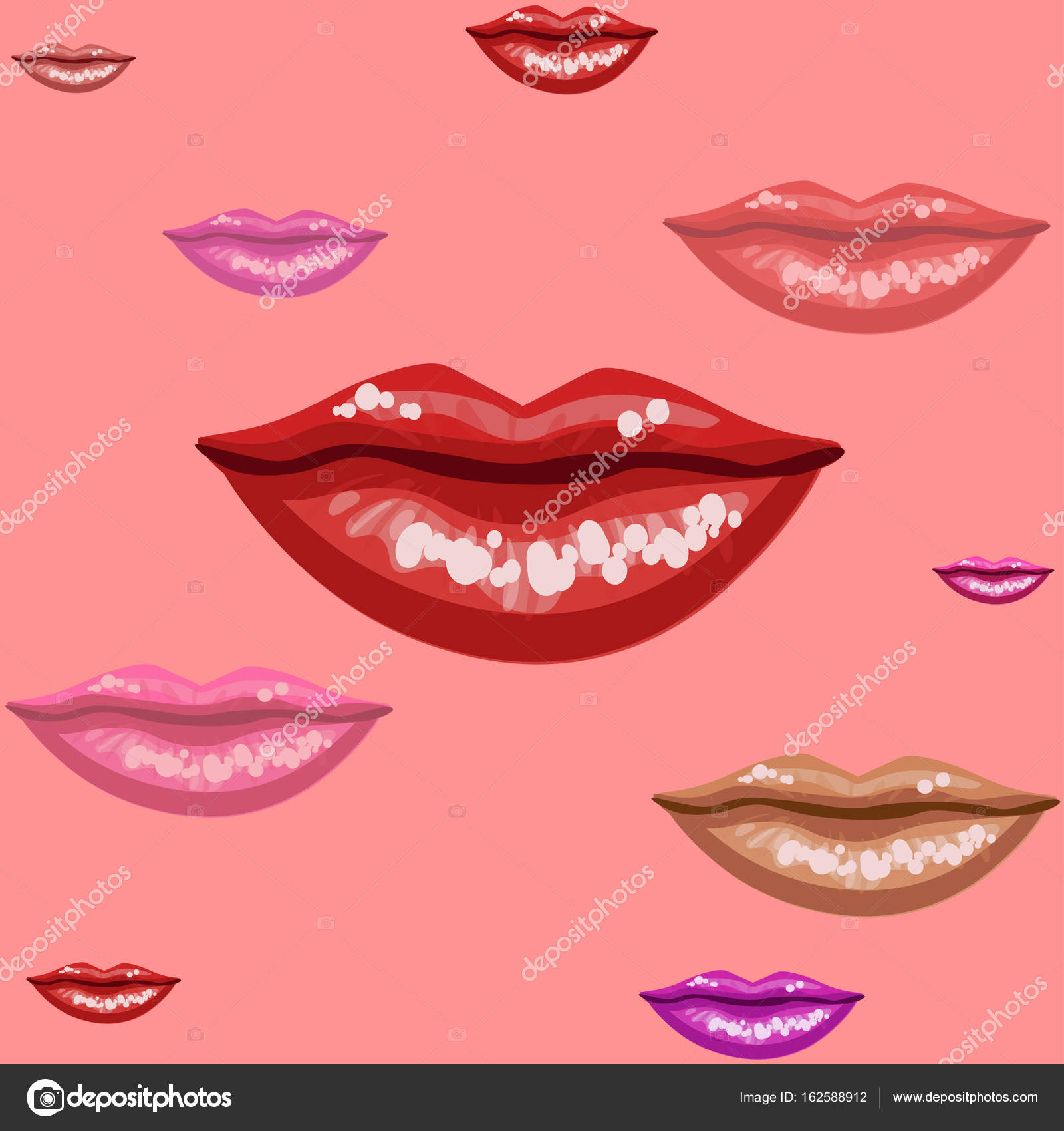 Female lips texture, vector illustration Stock Vector Image by ©bemoll ...