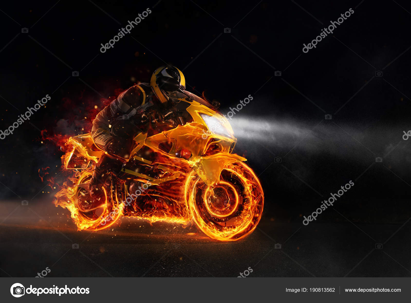 Fire Motorbike