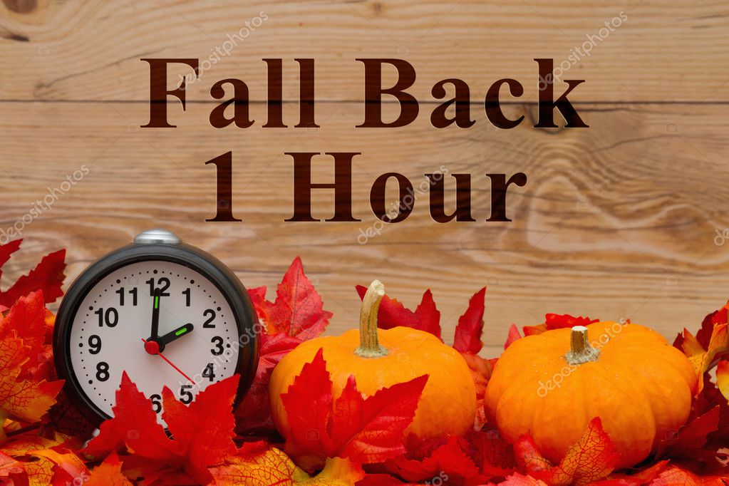 It is time to fall back message Stock Photo by ©karenr 128337906