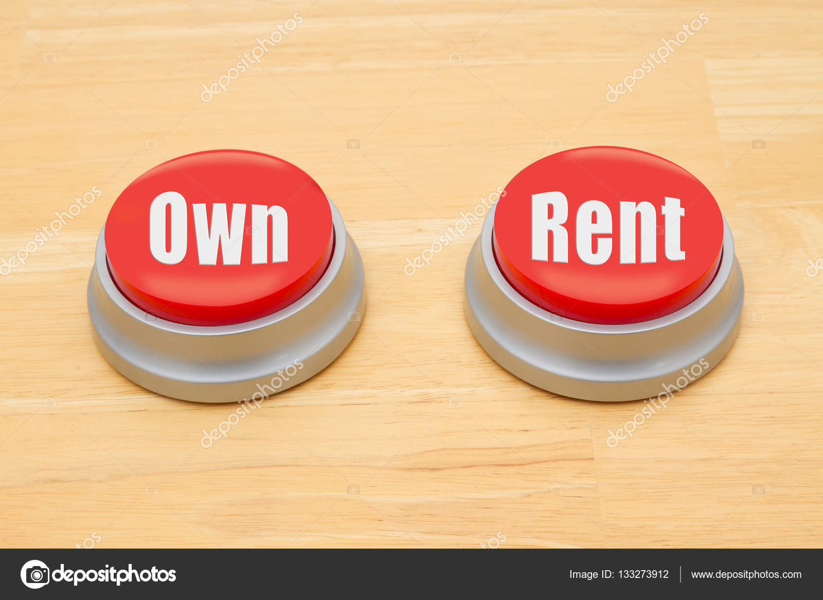 The difference between owning and renting — Stock Photo © karenr #133273912