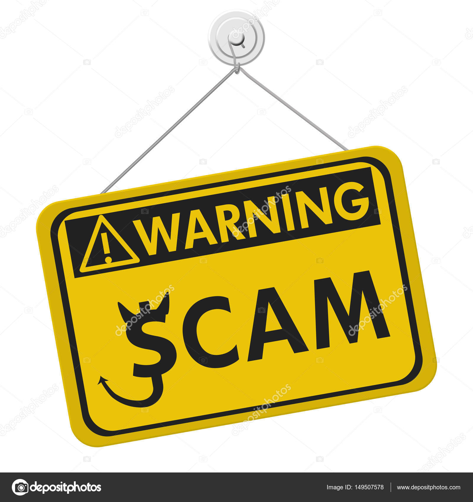 Scam alert warning sign Stock Photo by ©karenr 149507578