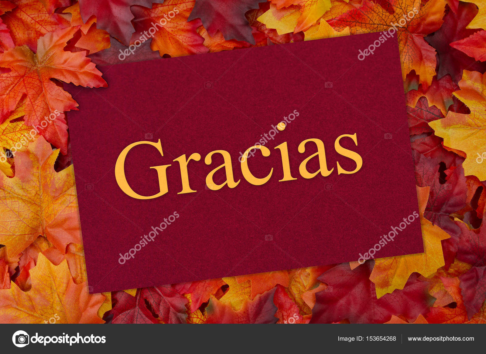 Spanish Thank You Greeting Card Stock Photo by ©karenr 153654268