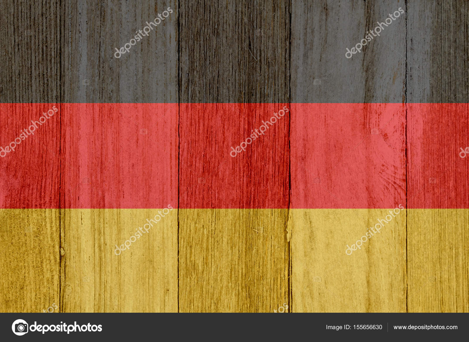 A rustic old German flag on weathered wood Stock Photo by ©karenr 155656630
