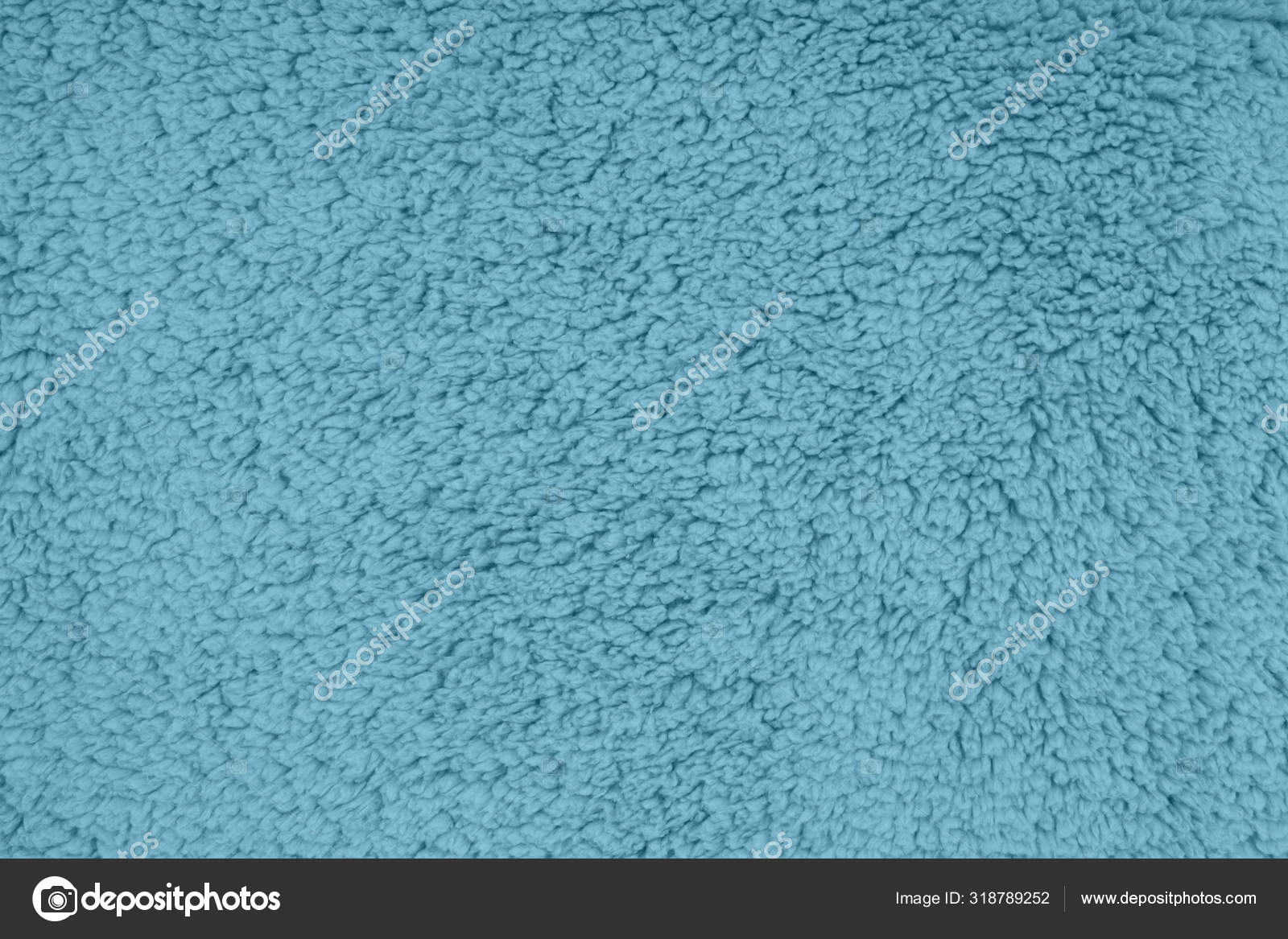 Blue sherpa textured plush fabric material background Stock Photo by ...