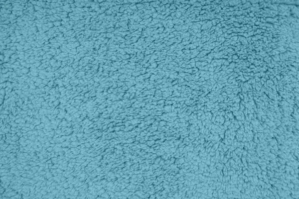 Teal sherpa textured plush fabric material background Stock Photo by ...