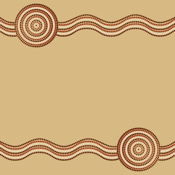 Australian Aboriginal art background in vector format. Stock Vector by ...
