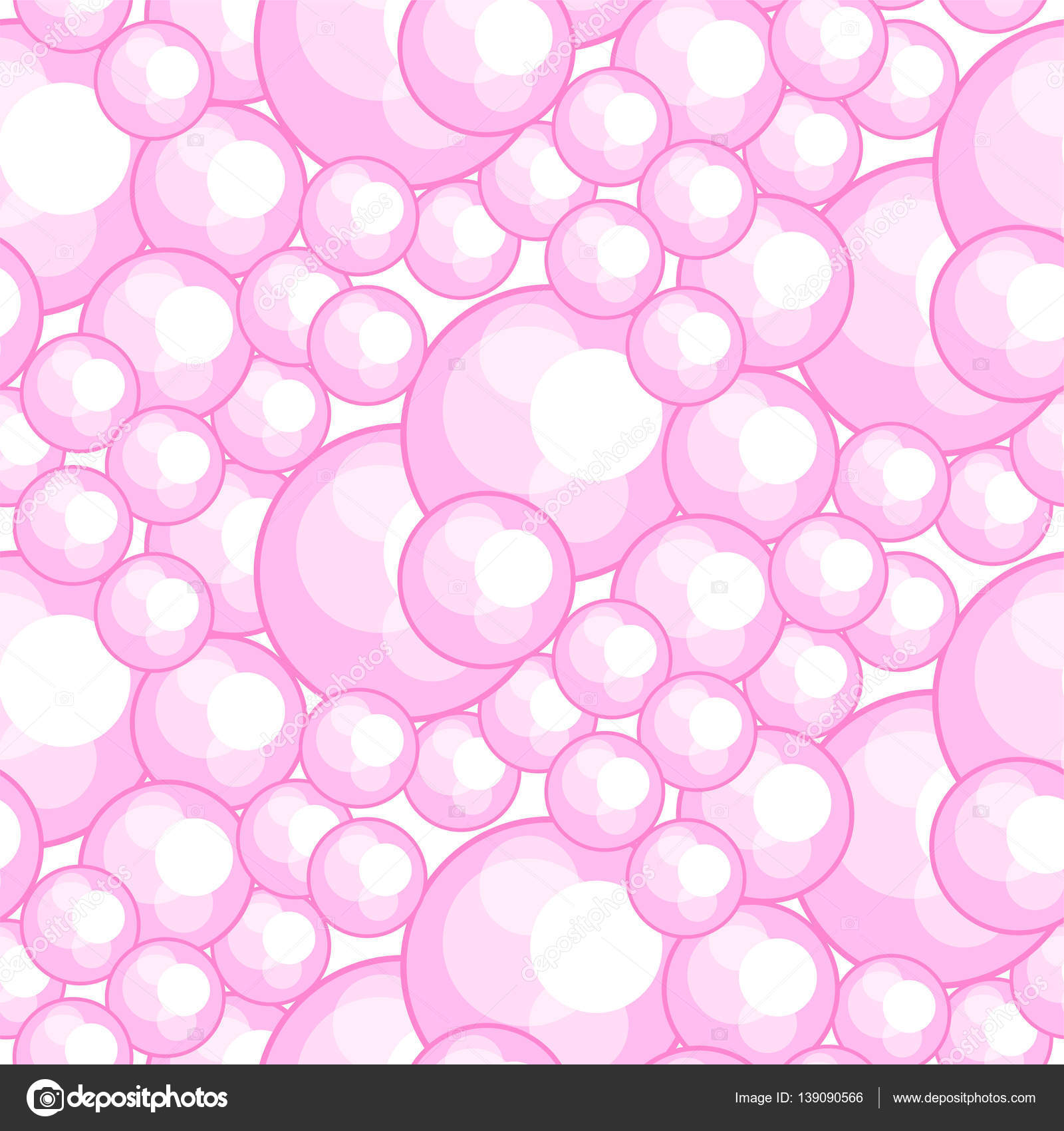 Cute Pink Color Bubbles