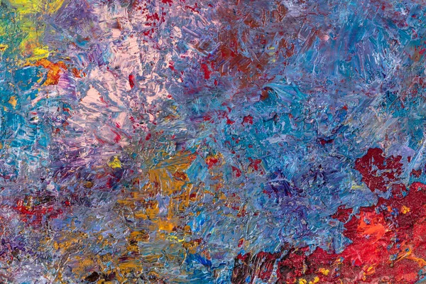 Abstract background of multi-colored stains of oil paint. - Stock Image ...