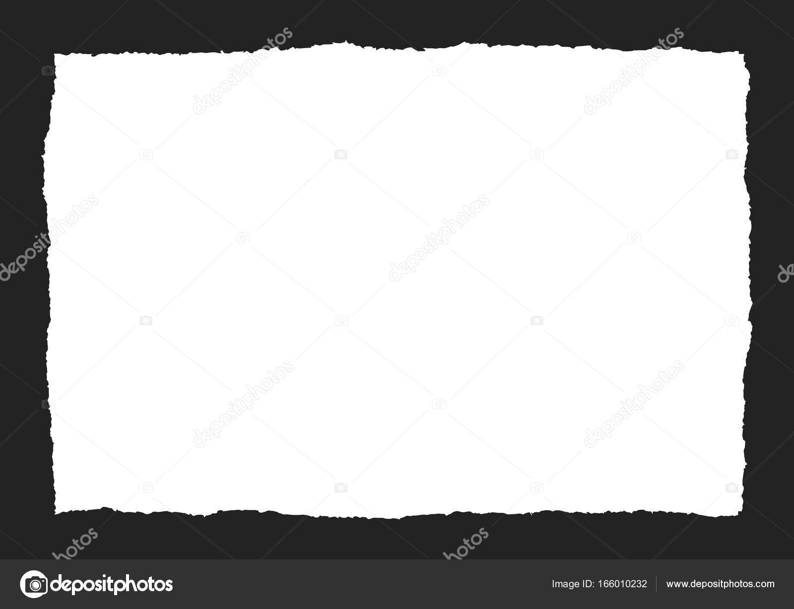 Torn paper square vector on a black background Stock Vector Image by ...