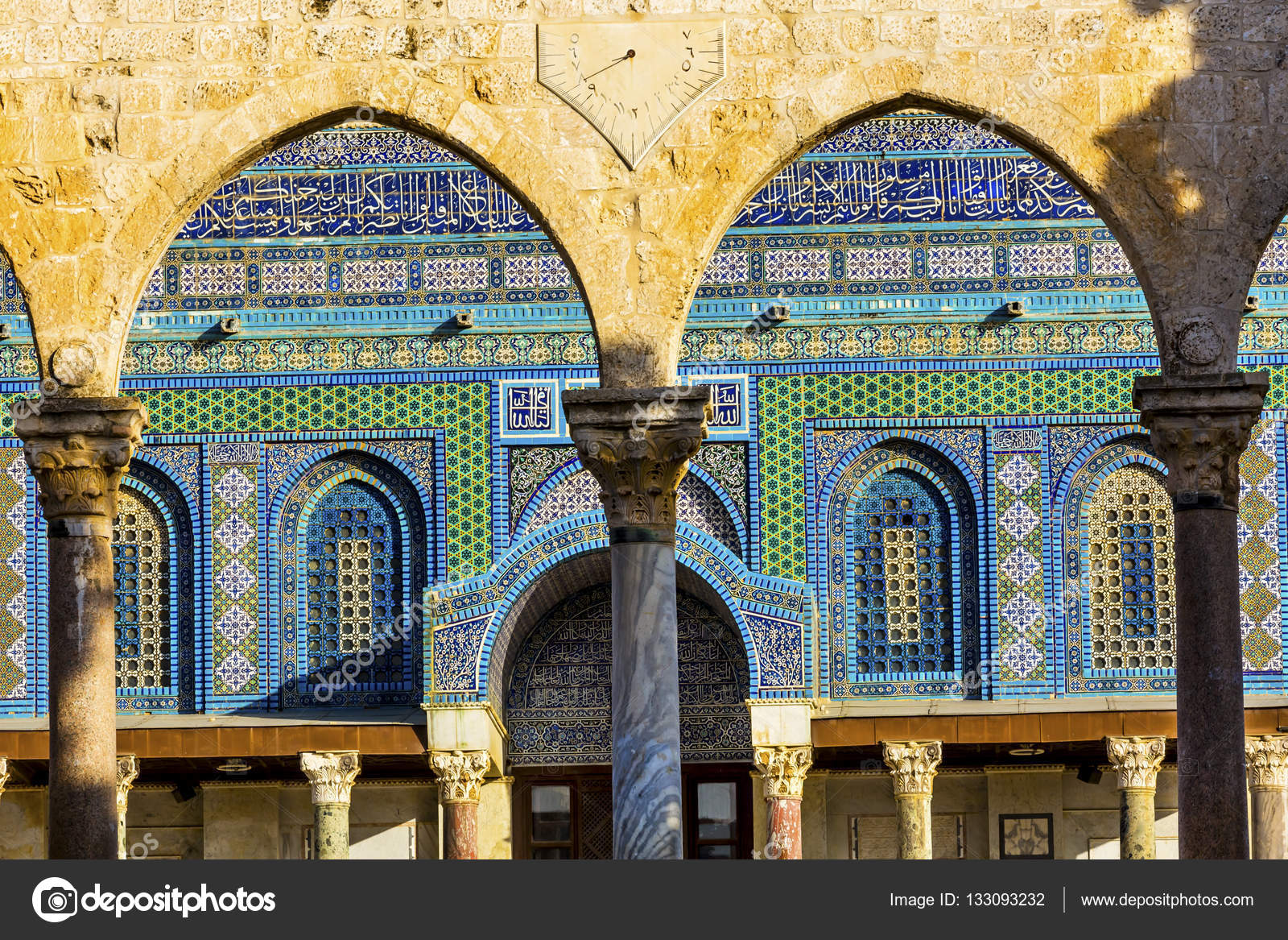 Dome of the Rock Islamic Mosque Temple Mount Jerusalem Israel Stock ...