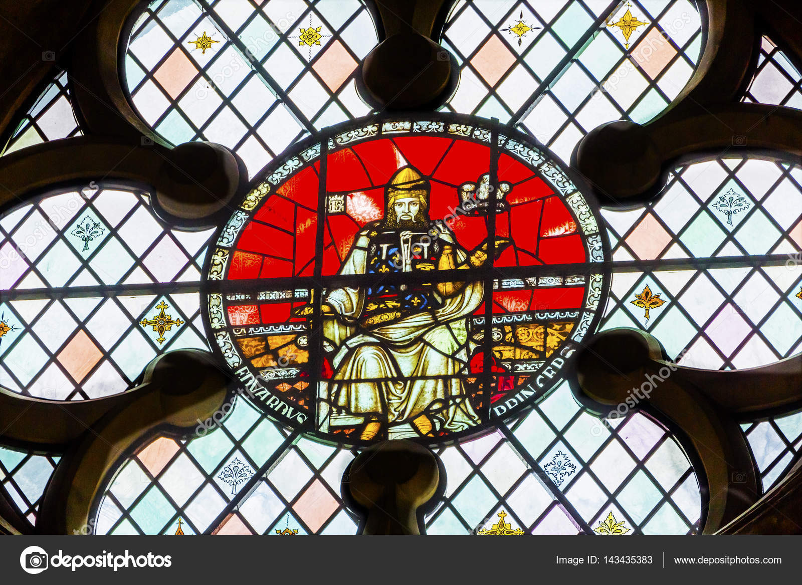 King Edward 1 Elder Stained Glass Westminster Abbey London England ...