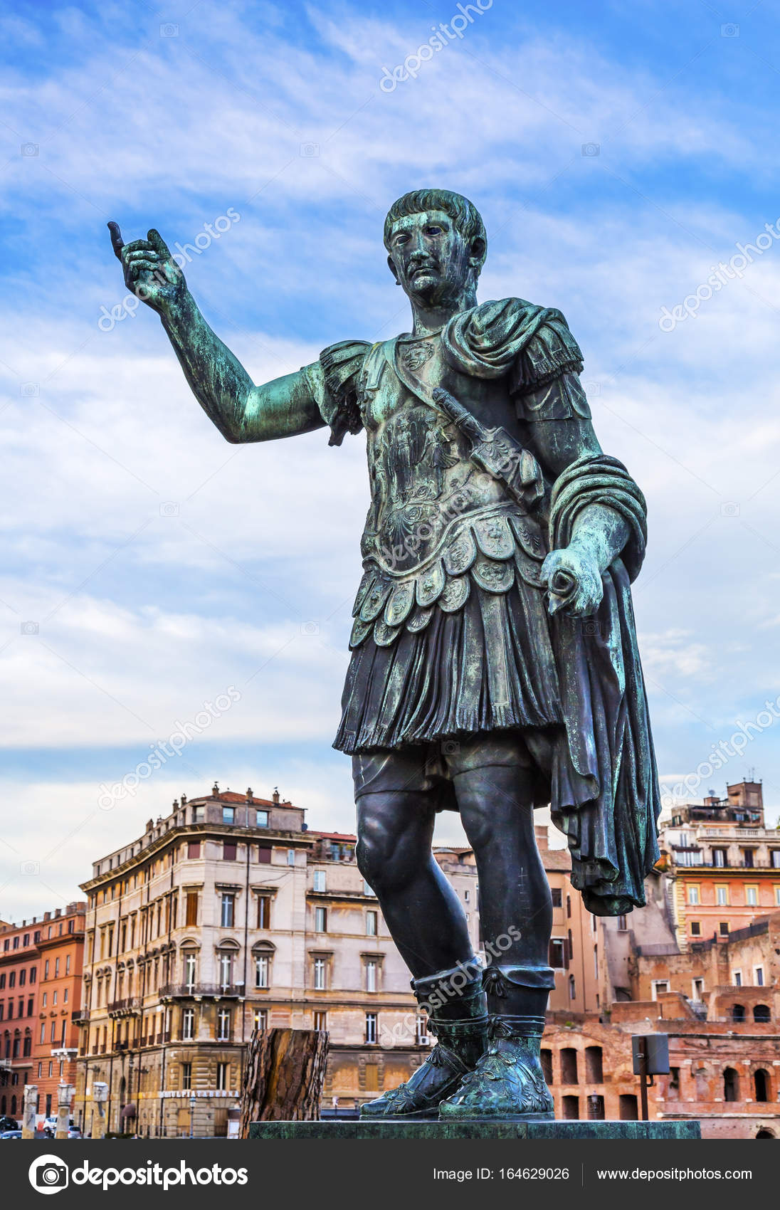 Augustus Caesar Statue Buildings Rome Italy — Stock Photo © billperry ...