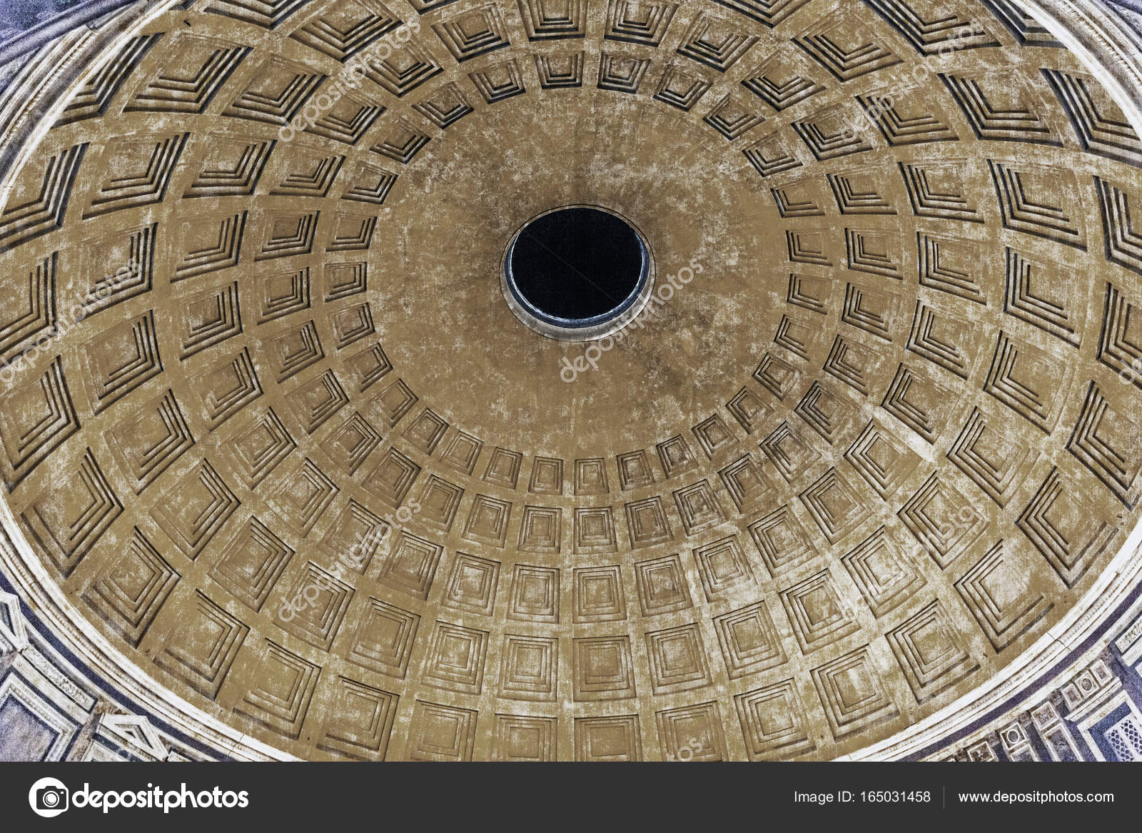 Dome Oculus Night Pantheon Rome Italy – Stock Editorial Photo ...