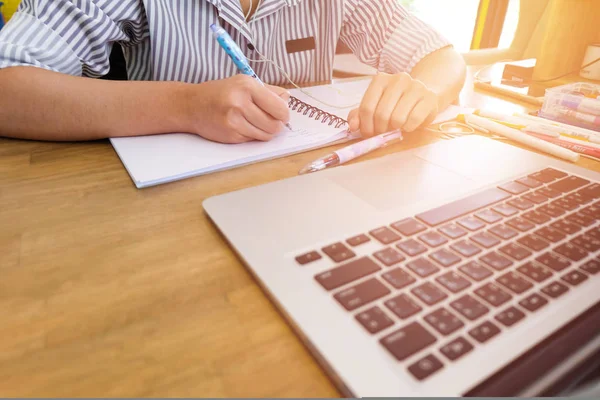 Analyzing data on computer. — Stock Photo © ml12nan #5815136