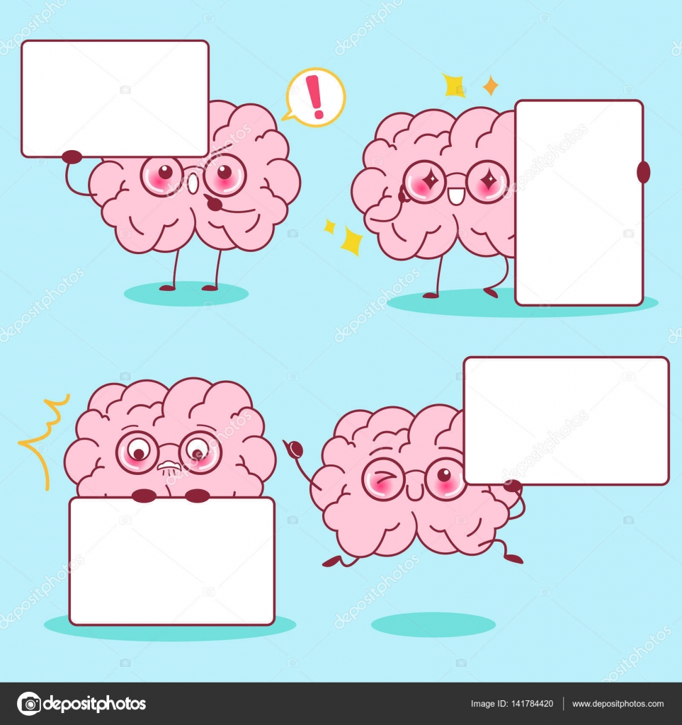 Cute cartoon brain take billboard Stock Vector Image by ©estherqueen999 ...