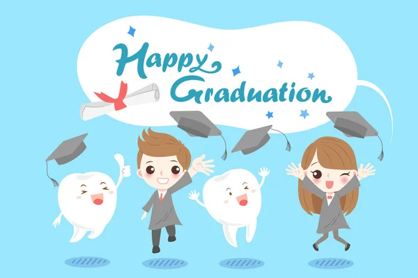Tooth graduation cartoon Vector Art Stock Images | Depositphotos