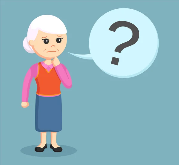 ᐈ Confused old woman stock vectors, Royalty Free confused old person ...