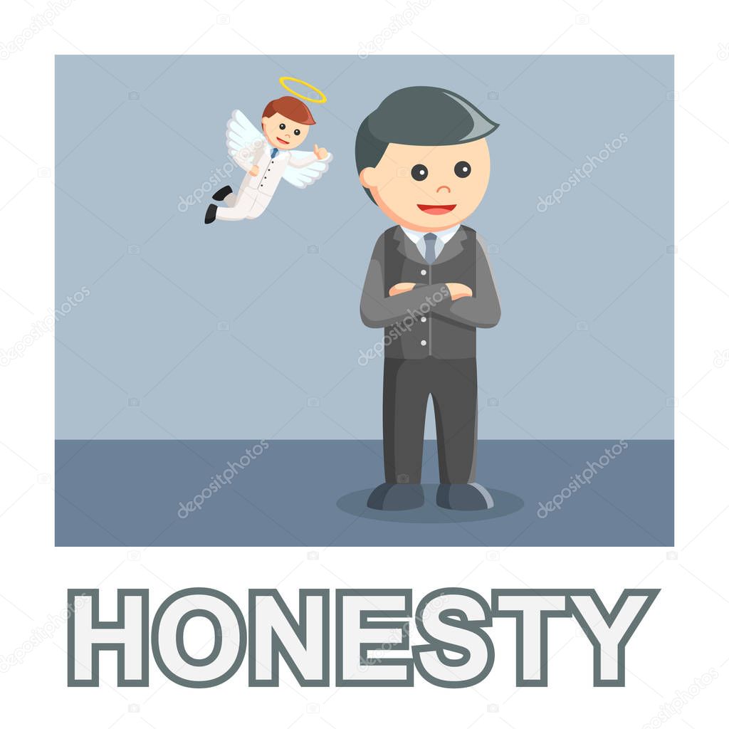 hombre de negocios honestidad foto texto estilo 2022