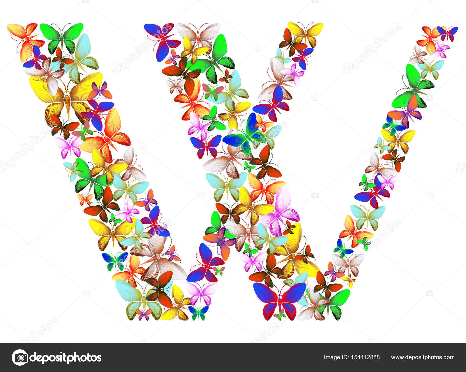 A Letra W Em Fontes Diferentes