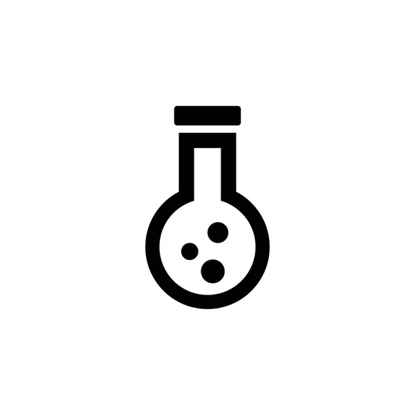 Chemical test tube pictogram icon. Chemical lab equipment isolated on ...