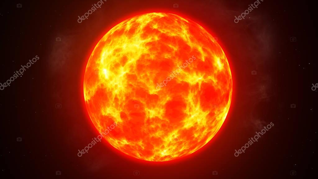 El sol ardiente en el espacio entre las estrellas 2024