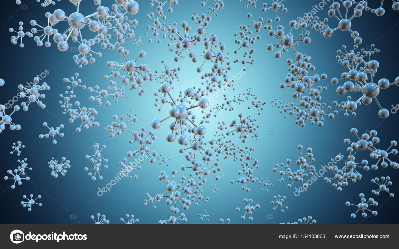 Molecules background illustration — Stock Photo © FlashMovie #154103660