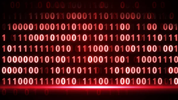 Digital binary data scan background red interface — Stock Photo © FlashMovie #154103262