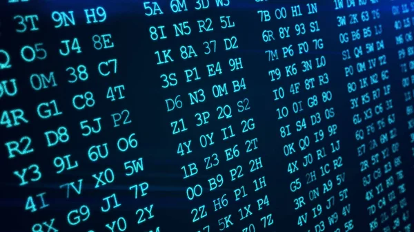 Randomly Generated Computer Hexadecimal Machine Code Abstract Technological Background ...