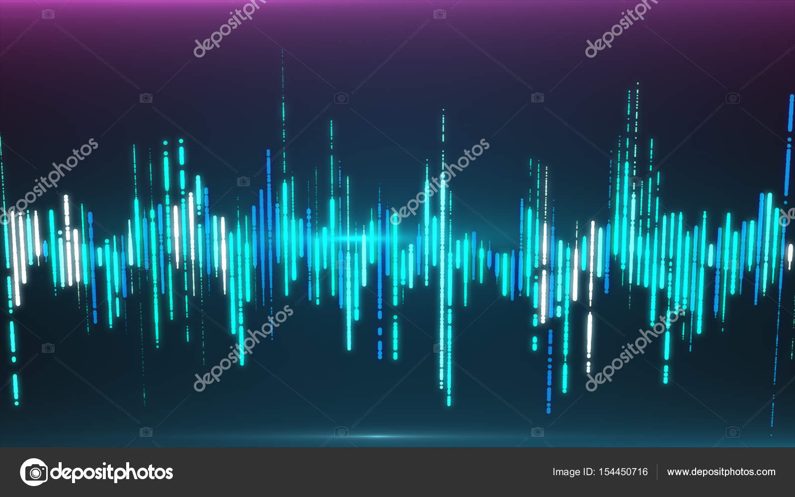 Single colorful eq, equalizer element isolated on dark background ...