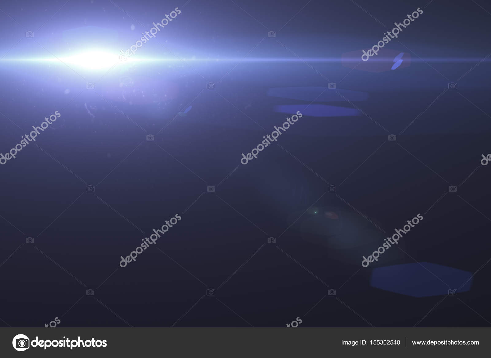 Glowing highlight effect on the lens of the lens — Stock Photo ...