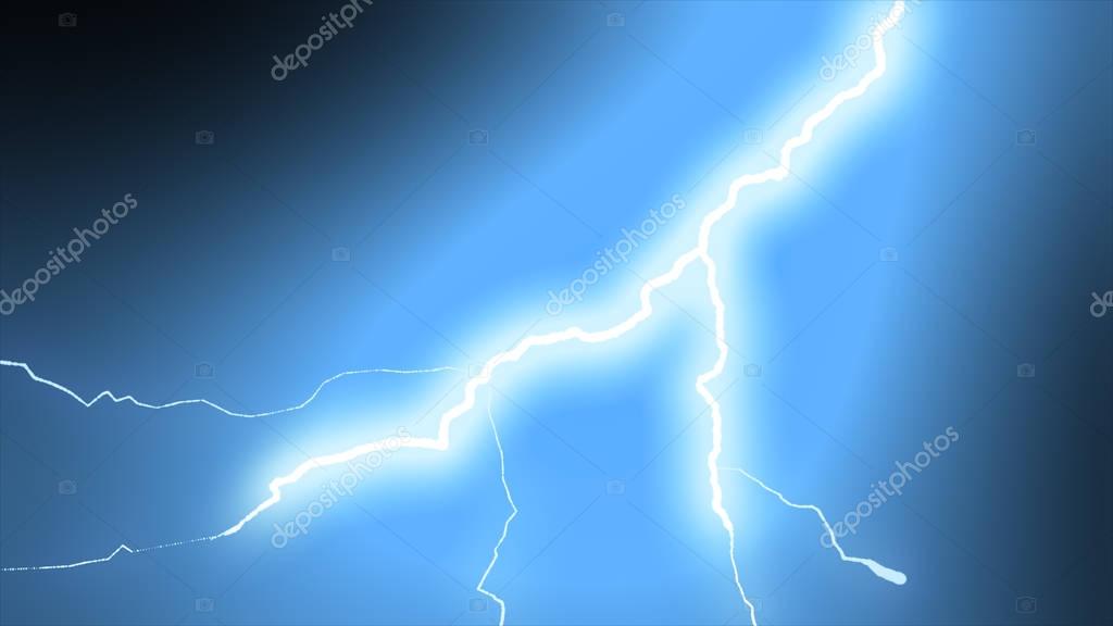 Rayos realistas.Tormenta eléctrica con relámpagos intermitentes ...