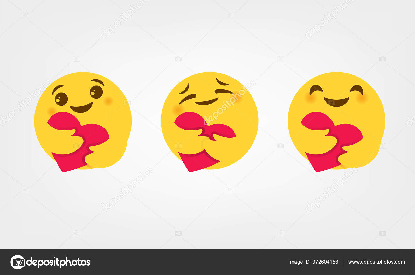 Care Reactions New Emoticon 2020 High Quality Vector Yellow Cartoon ...