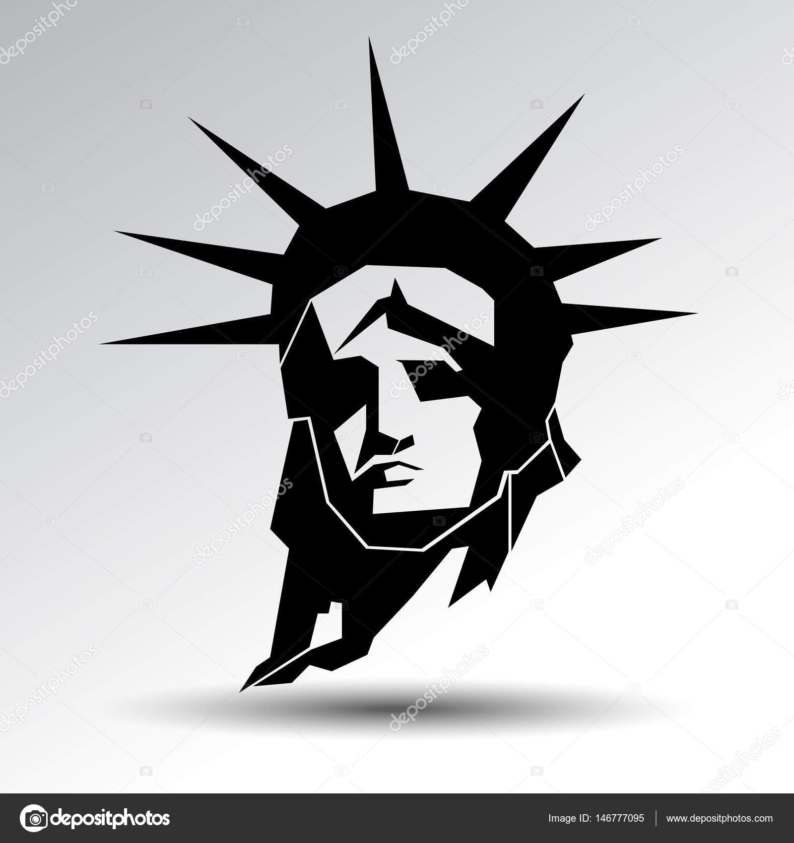 Statue Of Liberty Head Vector