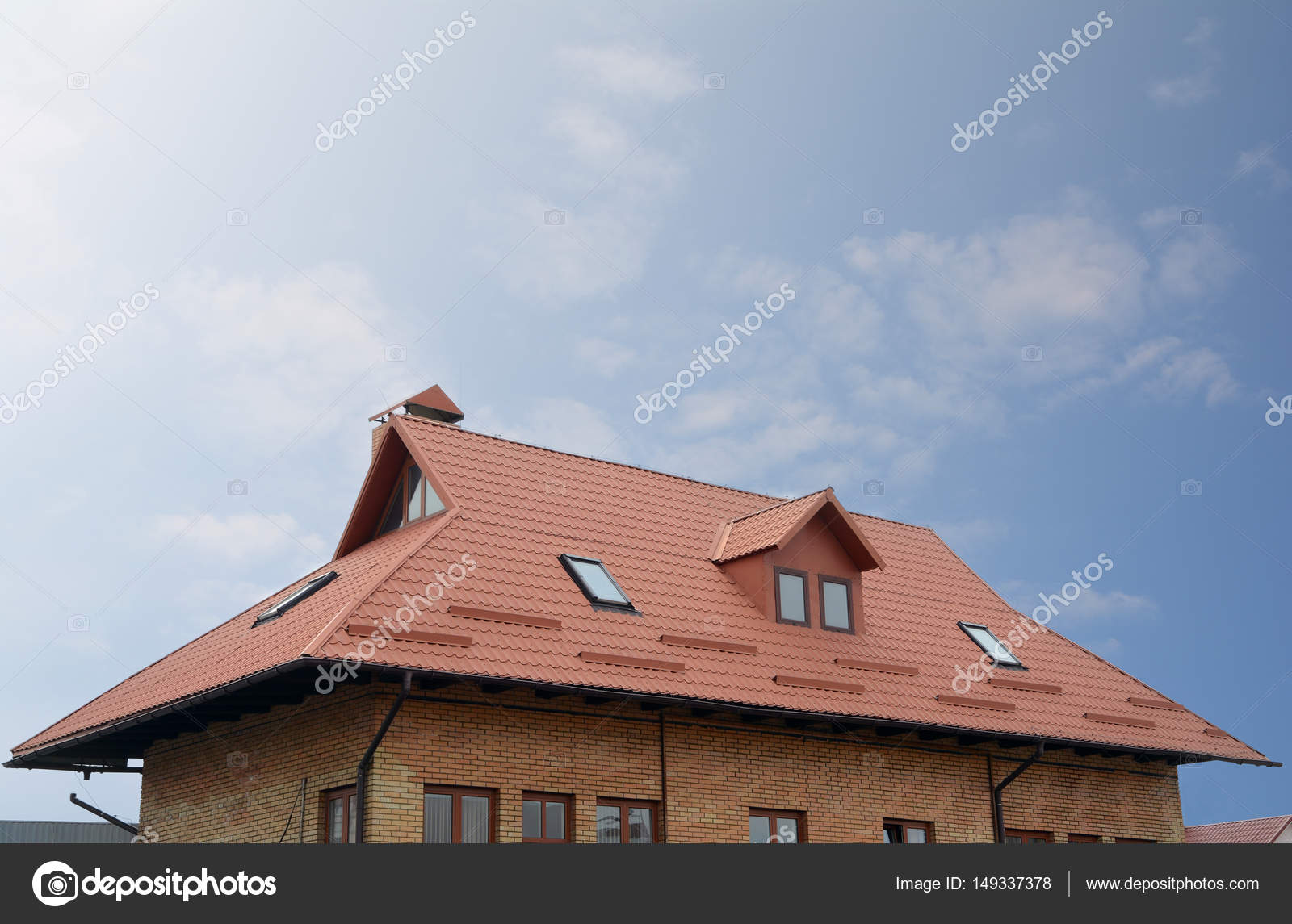 Ladrillo Rojo Con Techo De Metal Leven Manchester, Mánchester
