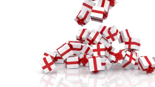 Falling Christmas gift boxes Stock Video Footage by ©ilya7775 #171925470