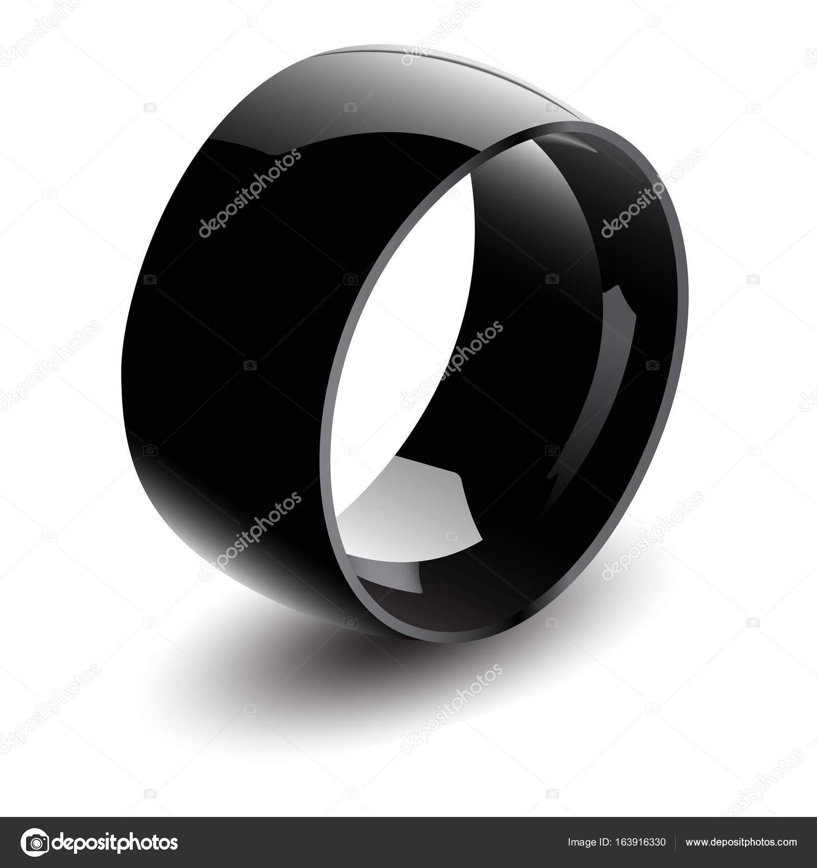 Black Glossy Ring. Stock Vector Image by ©jirihojda.email.cz #163916330