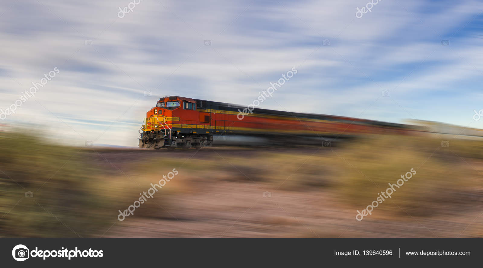 Speeding Freight Train