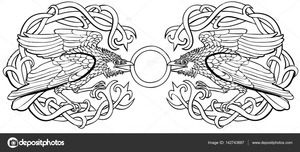 Celtic Knot Raven