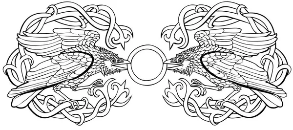 Viking Knotwork Raven