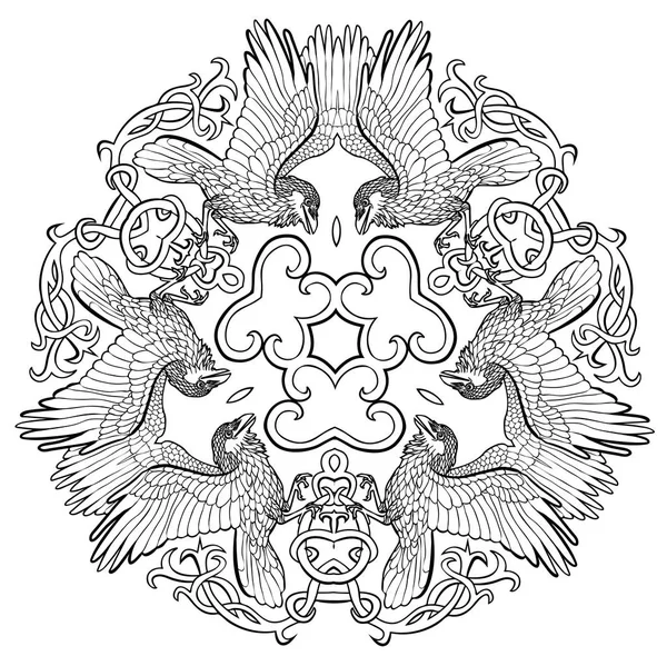 Raven mandala Vector Images, Royalty-free Raven mandala Vectors ...