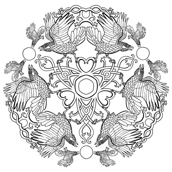 Raven mandala Vector Images, Royalty-free Raven mandala Vectors ...