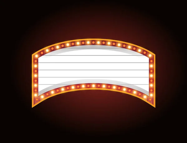 Blank Broadway Theatre Sign