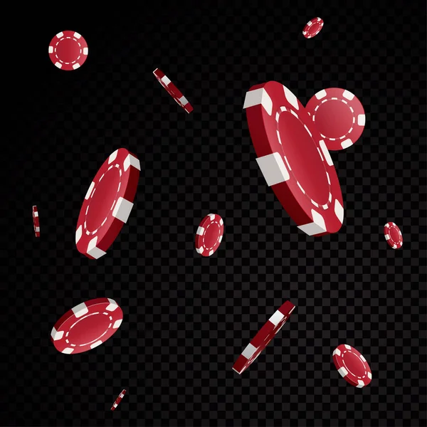 Vector falling poker chips Vector Art Stock Images | Depositphotos